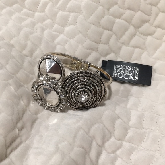 Erickson Beamon | Jewelry | Erickson Beamon Rocks Silver Bracelet ...